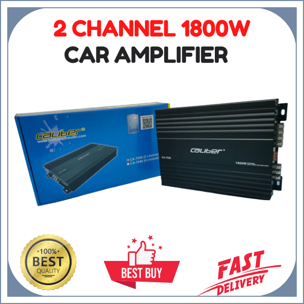 CALIBER 2 CHANNEL POWER CAR AMPLIFIER 1800 WATTS (CA-7520) | Shopee ...