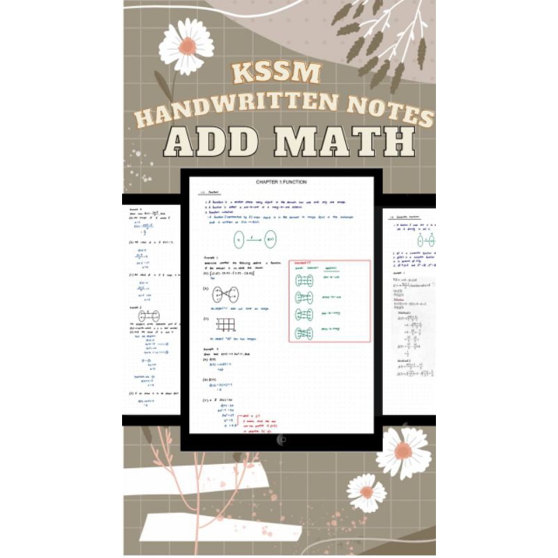 SPM DIGITAL ADDITIONAL MATHEMATICS NOTES pdf eng ver. (FORM 4) | Shopee ...