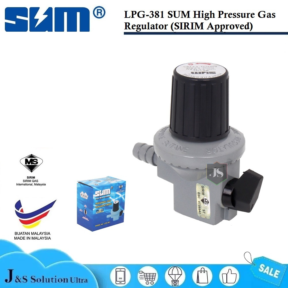 LPG-381 SUM High Pressure Gas Regulator (SIRIM Approved) | Shopee Malaysia