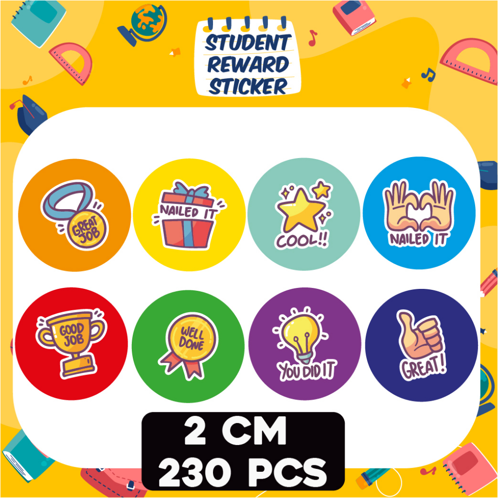 [ REWARD STICKER ] 230 PCS - Student Reward Sticker / Motivate Sticker ...