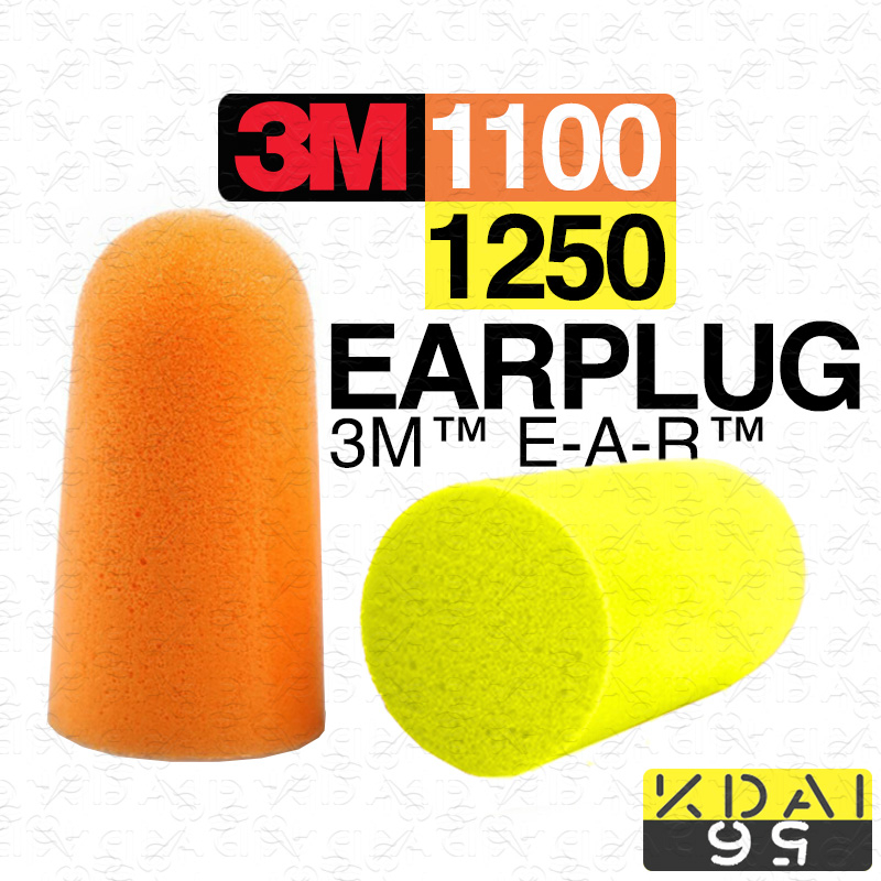 ORGINAL PREMIUM 3M 1100 Earplug SAFETY 3m sleeping earplug anti noise travel ear plug 3m 耳塞 ear ...