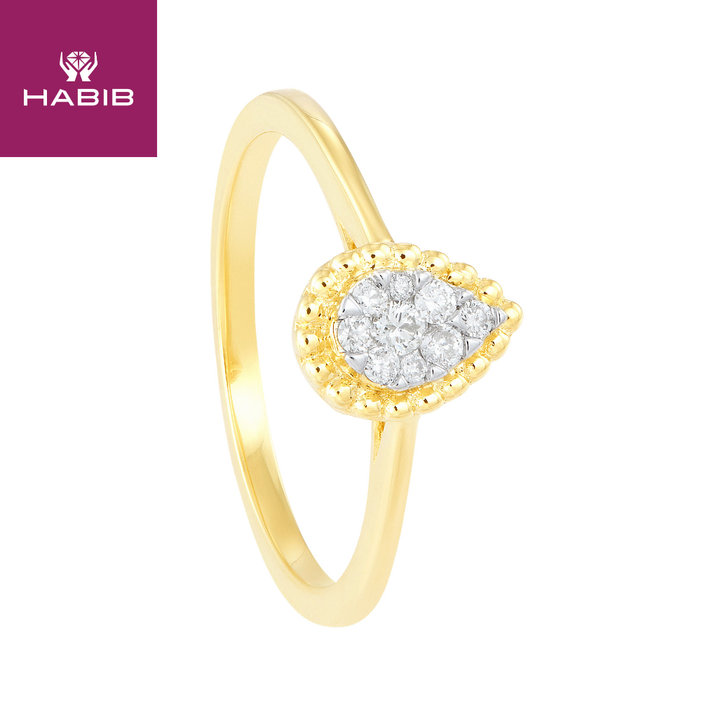 HABIB Round Diamond Ring in 375/9K Yellow Gold 264230522(R) | Shopee ...