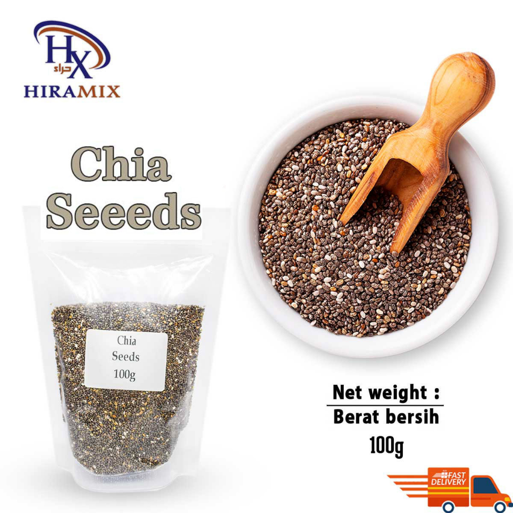 100g Chia Seed | Premium Chia Seeds | Biji Chia Organik | Shopee Malaysia