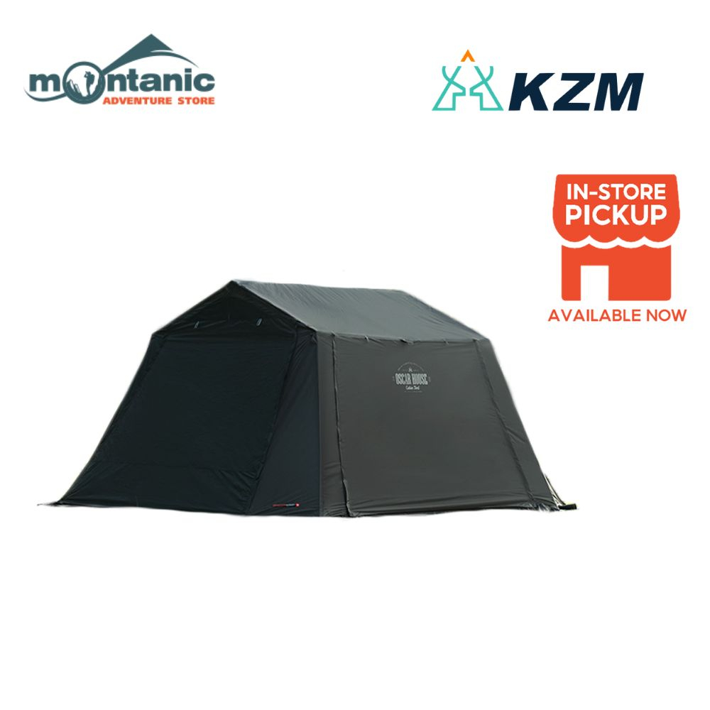 KZM Oscar House Cabin Tent - 4 Person Premium Glamping Tent Khemah Camping | Shopee Malaysia