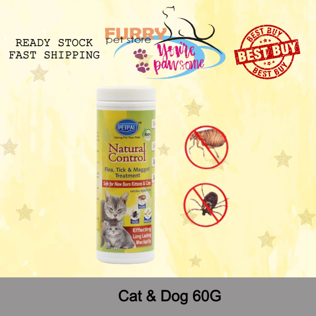 Petpal Natural Control Flea, Tick & Maggot Treatment Powder 60G ...