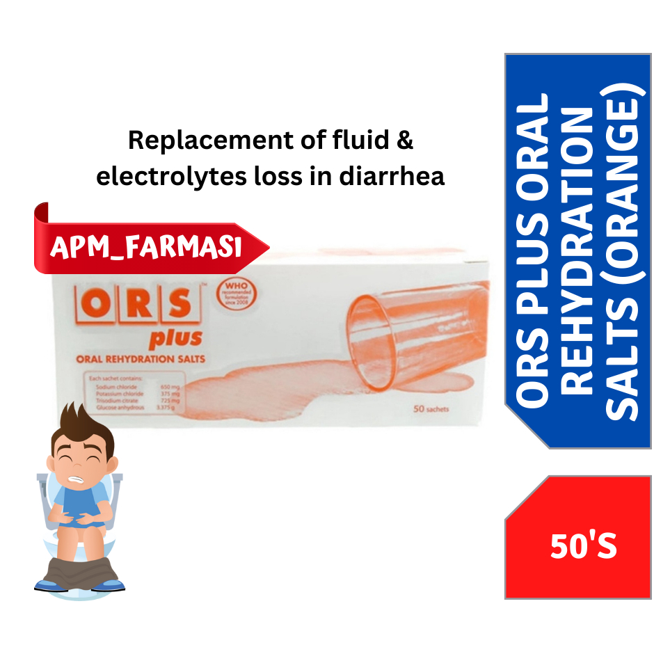 [EXP:01/2025] ORS PLUS ORAL REHYDRATION SALTS ORANGE (50'S) | Shopee ...