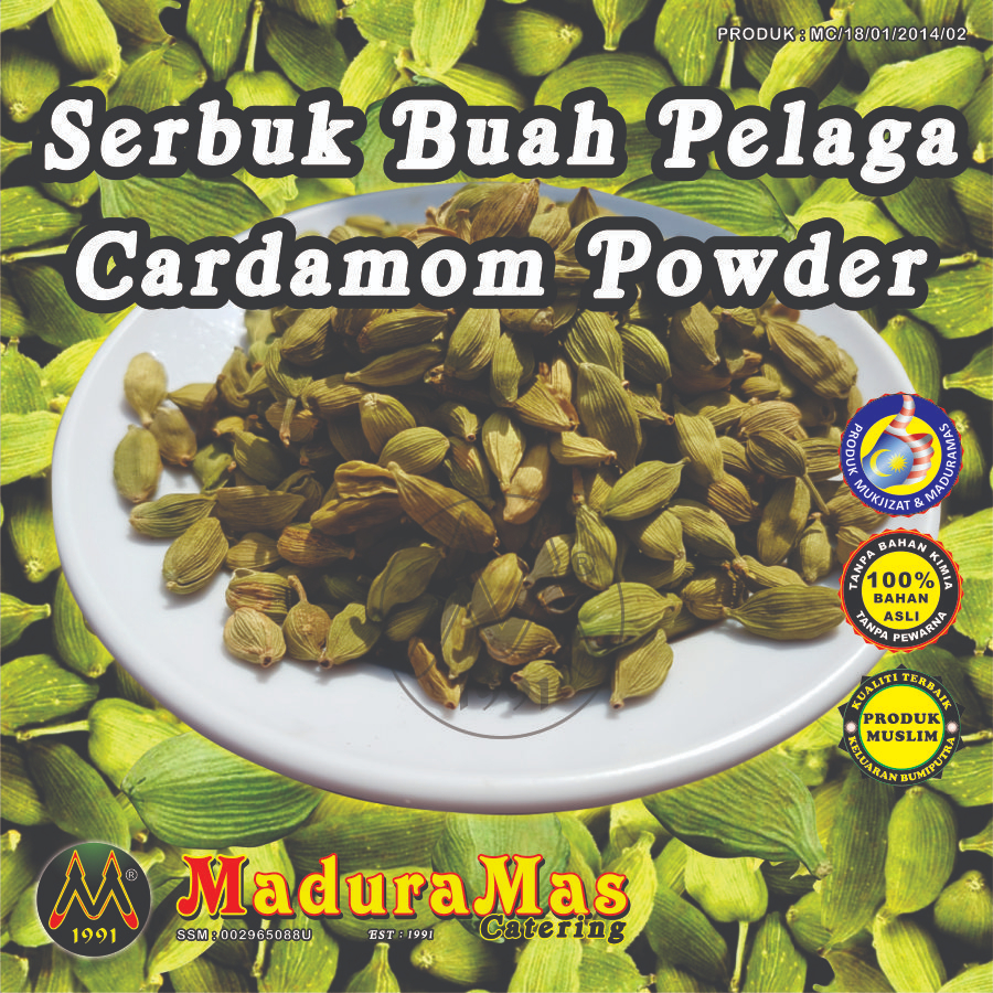 Serbuk Buah Pelaga Hijau - Cardamom Powder Malabar 10g - 50g ( 100% Pure ) | Shopee Malaysia