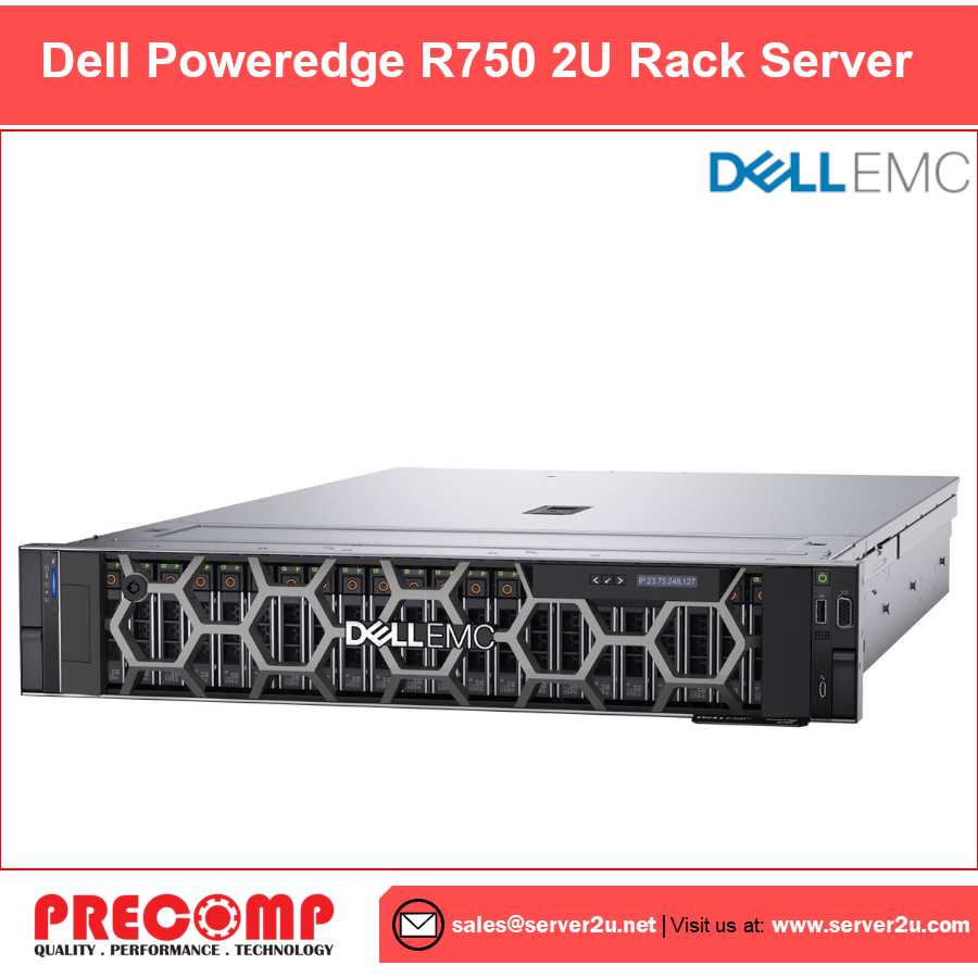 (Refurbished) Dell EMC PowerEdge R750 Rack Server (2xXG6330.128GB.3x1TB ...