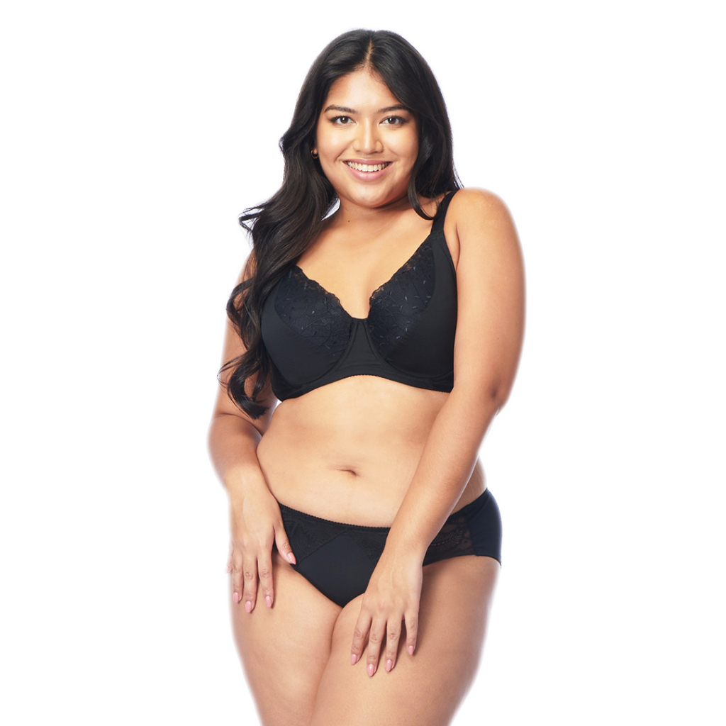 XIXILI DIVANA CURVES FLORAL LACE PANELED DEMI BRA - PLUS | Shopee Malaysia