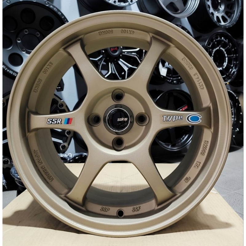 Enkei SSR Type-C [Sand Bronze] Sport Rim 16x7JJ ET35 (4x100) | Shopee Malaysia