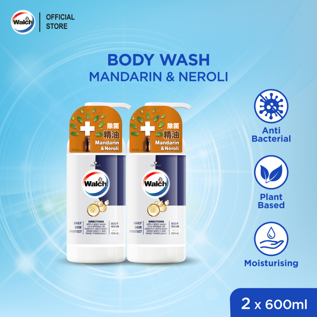 [TWIN PACK] Walch Body Wash Mandarin & Neroli (600ml) | Shopee Malaysia