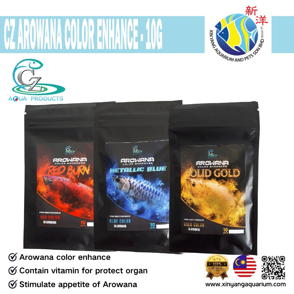 CZ AROWANA COLOR ENHANCER POWDER - 10G (RED/BLUE/GOLD) | Shopee Malaysia