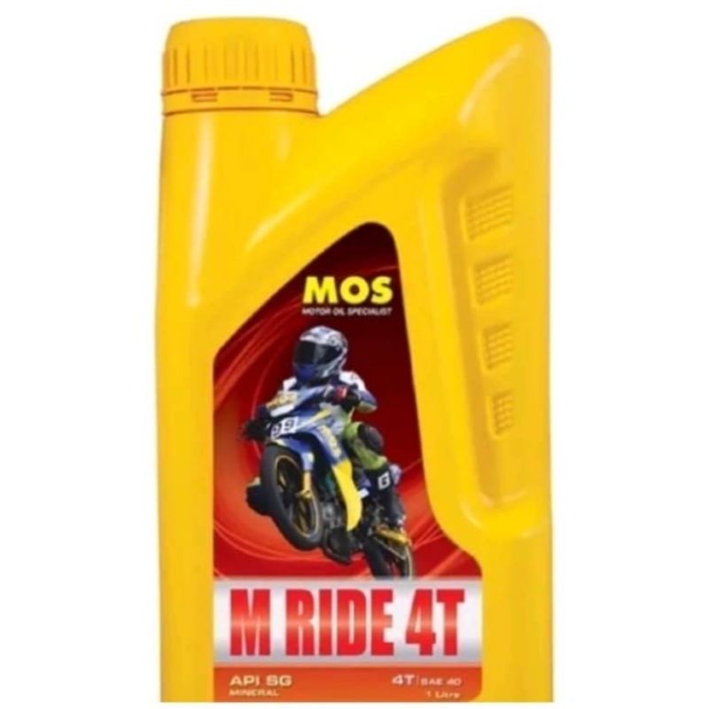 Check out Mos Engine Oil Minyak Engine M Ride 4T SAE-40 1Liter | Shopee ...