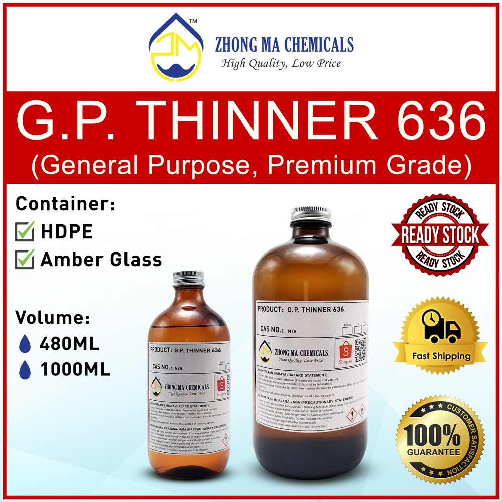 GP Thinner 636 (General Purpose Paint Thinner) (Premium Grade) 优质天那水 ...