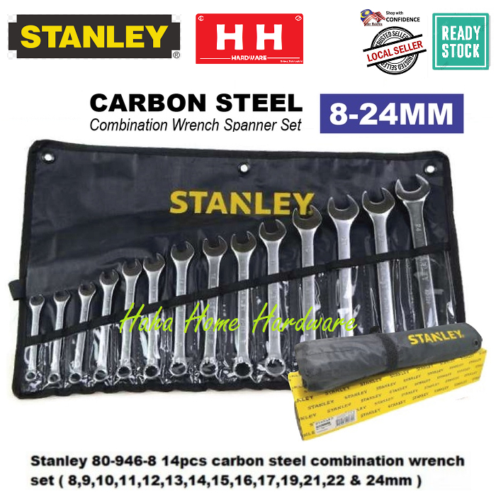 Set Sepana Kombinasi Stanley carbon steel 8-24 mm Combination Wrench ...