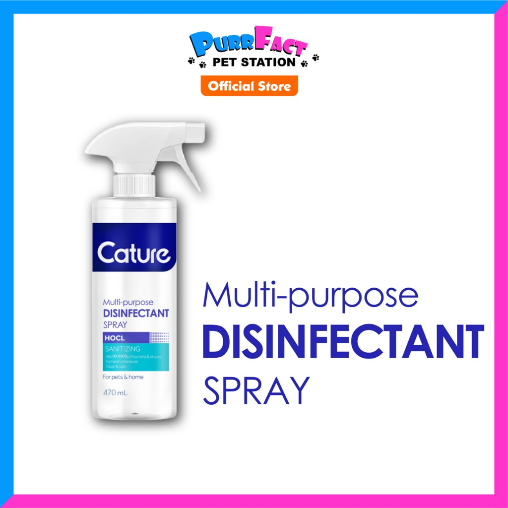 Cature Multi-Purpose Disinfectant Spray 470ml | Bacteria Spray | Pet ...