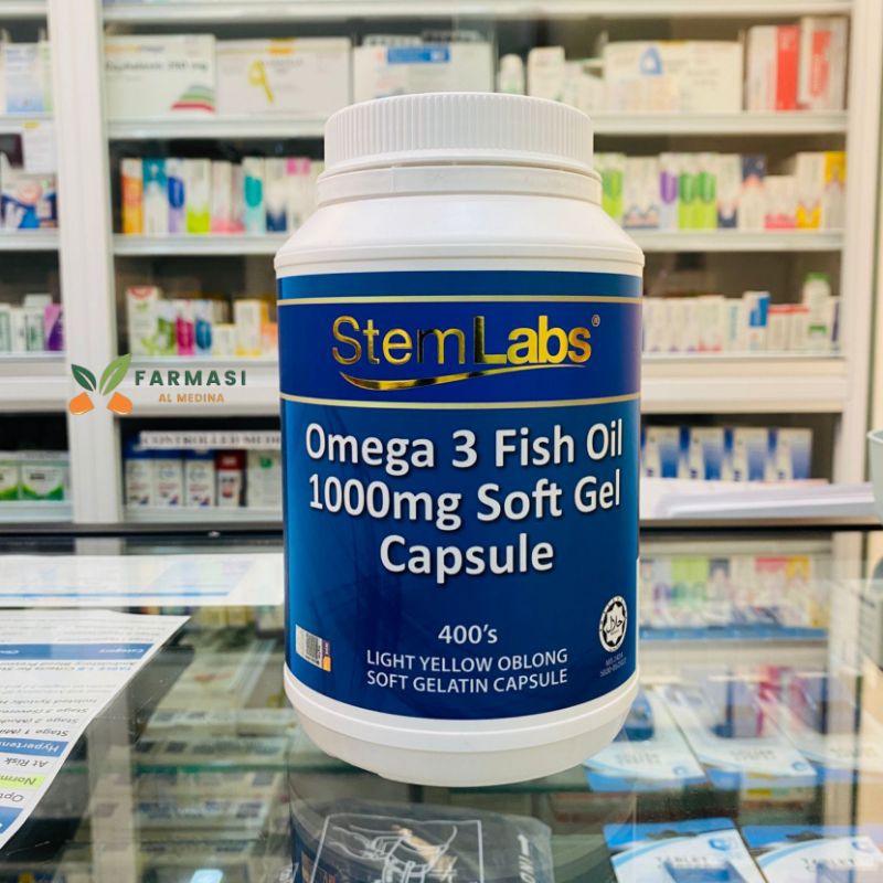 🌿 | StemLabs® OMEGA 3 FISH OIL 1000mg ( 400 Biji ) | Shopee Malaysia