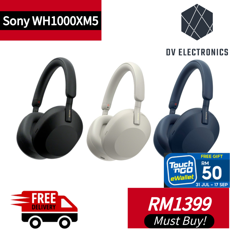 Sony WH-1000XM5 / WH-1000XM4 : Wireless Bluetooth Over the Ear Active Noise Cancelling ...