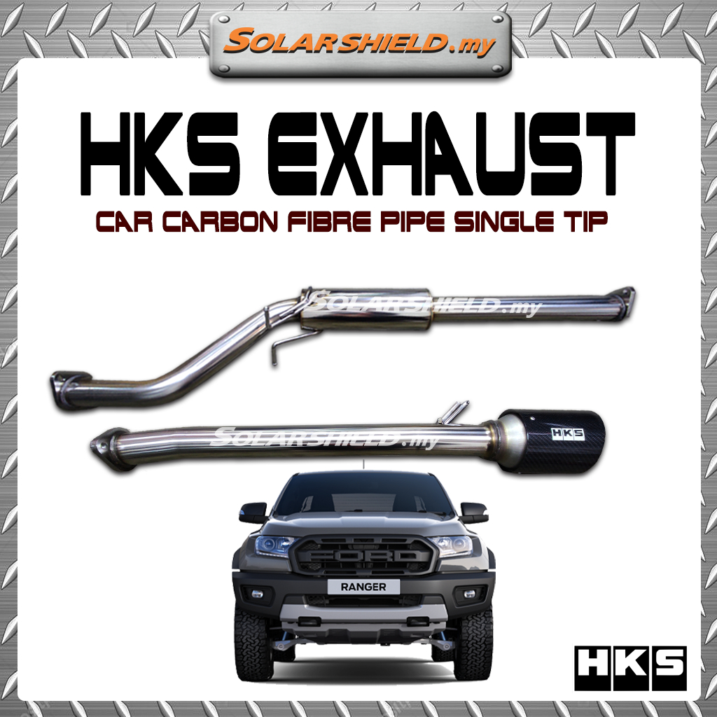 4X4 HKS Exhaust Legamax Muffler Carbon (Single CarbonTip) For Hilux ...