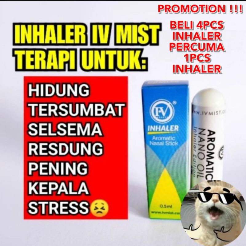 IVMIST Inhaler LULUS KKM / UBAT HIDUNG TERSUMBAT / RESDUNG / INHALER ...