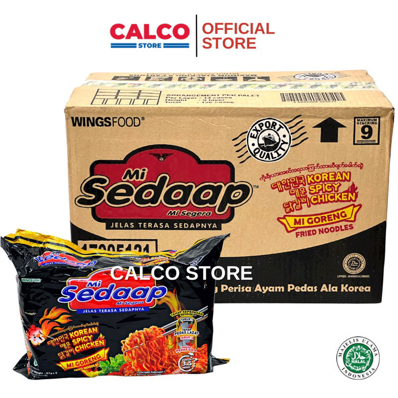 87g x 40’s Wingsfood Mi Sedaap Mi Segera Instant Noodle Korean Spicy ...