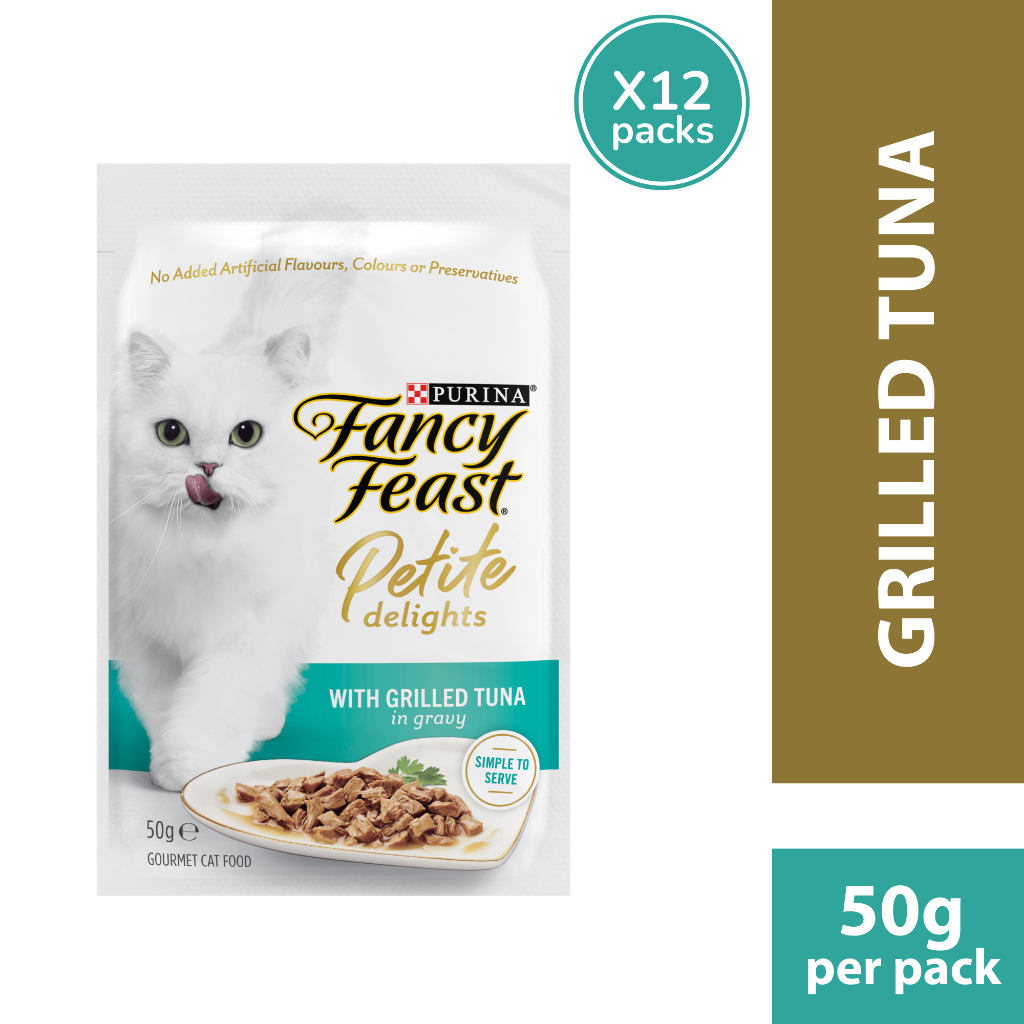 PURINA Fancy Feast Petite Delights Grilled Tuna in Gravy Wet Cat Food ...