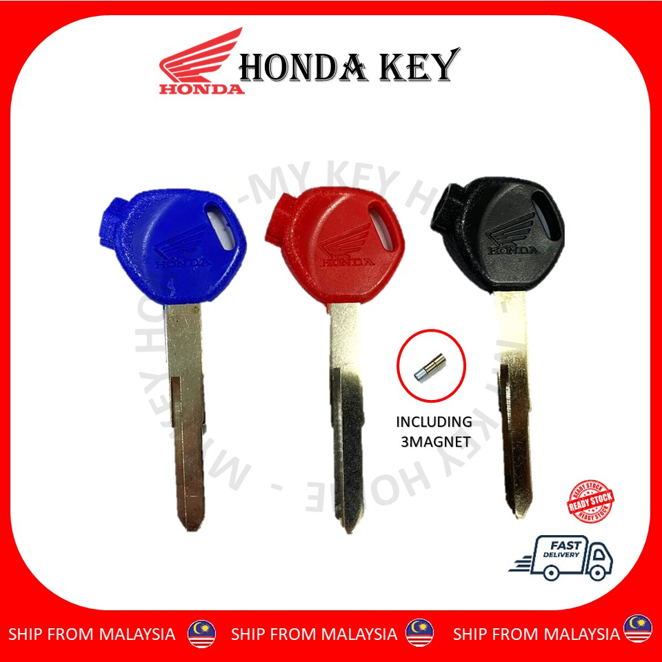 Honda beat Key Right spacy vario Contact set magnet keyblank Raw Plain ...