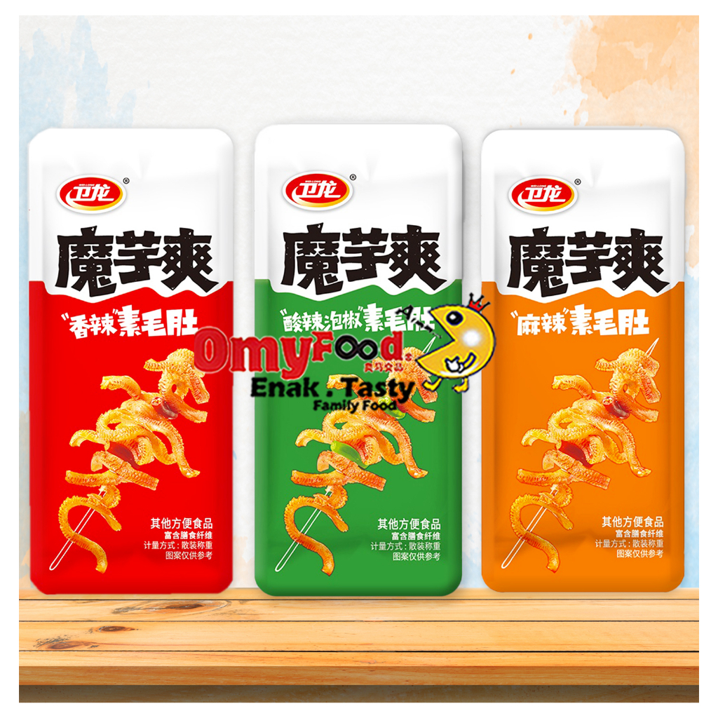 18g Konjac Shuang Wei Long Mo Yu Shuang 卫龙 魔芋爽 素毛肚 [ Szecwan Taste 麻辣 ...