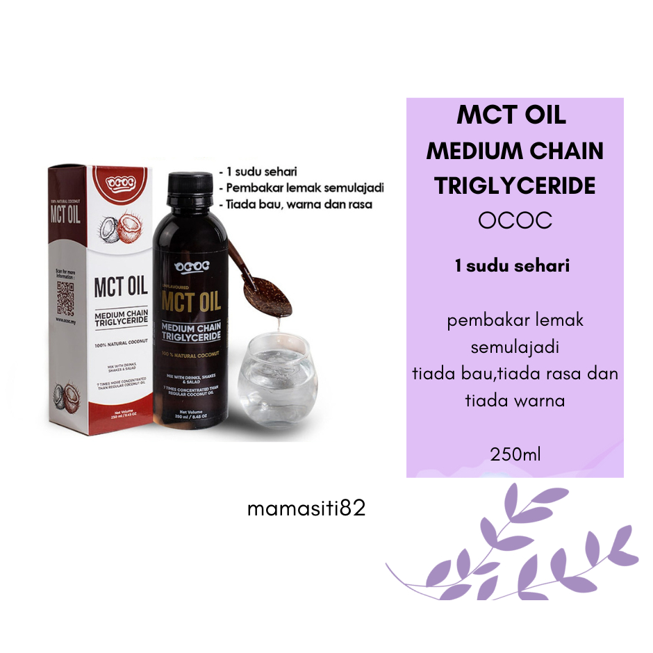 MCT Oil OCOC 100% pure Organik By Dr Rizal | Shopee Malaysia