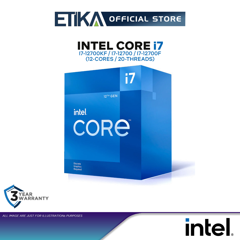 Intel Core I7 12700kf I7 12700f I7 12700 12 Cores Lga1700 Socket