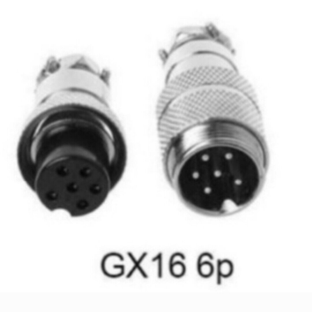 Aviation Inline Plug Male & Female Wire Panel Metal Connector 16mm 2/3 ...