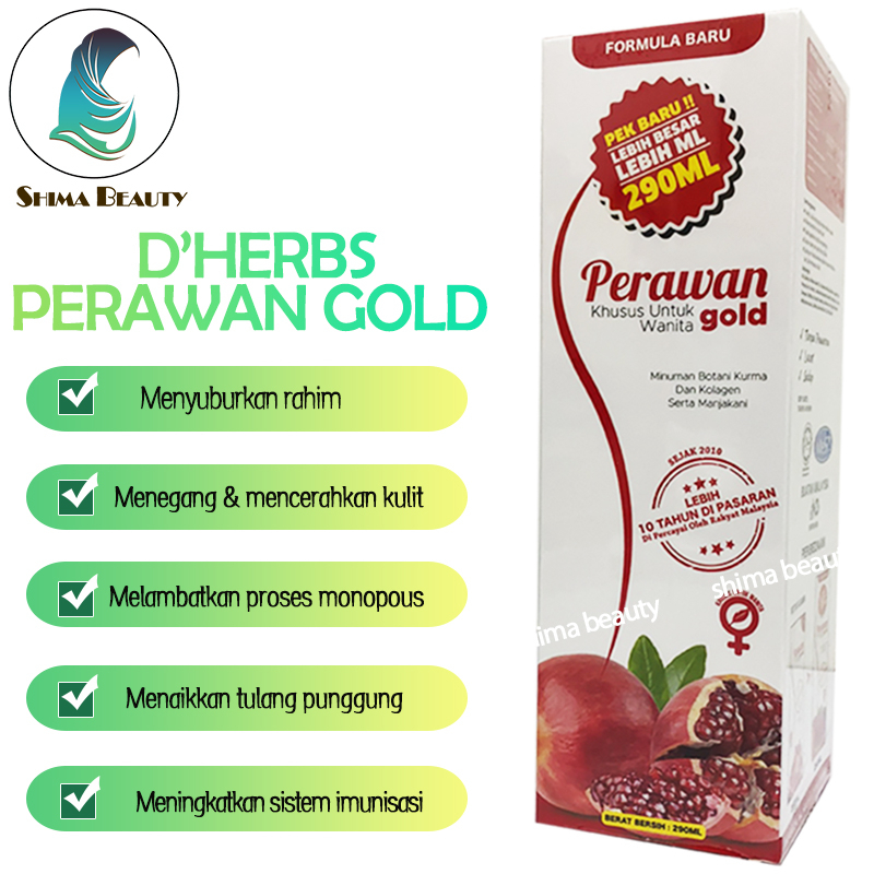 DHERBS Jus Perawan Gold 290ML | Shopee Malaysia