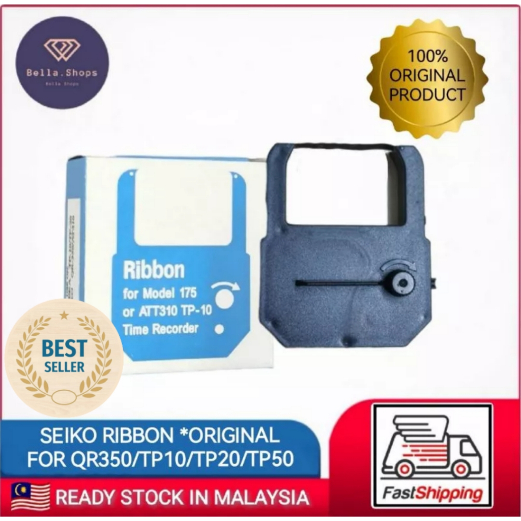 Seiko Ribbon For TP10 TP20 TP50 Time Stamping Machine丨QR350 Punch Card ...