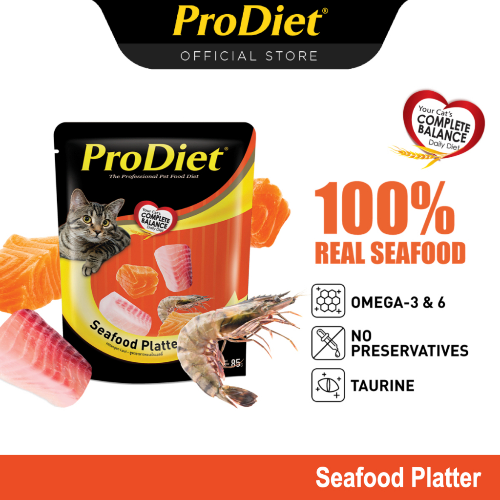 ProDiet 85G Wet Cat Food - Seafood Platter (85G) | Shopee Malaysia