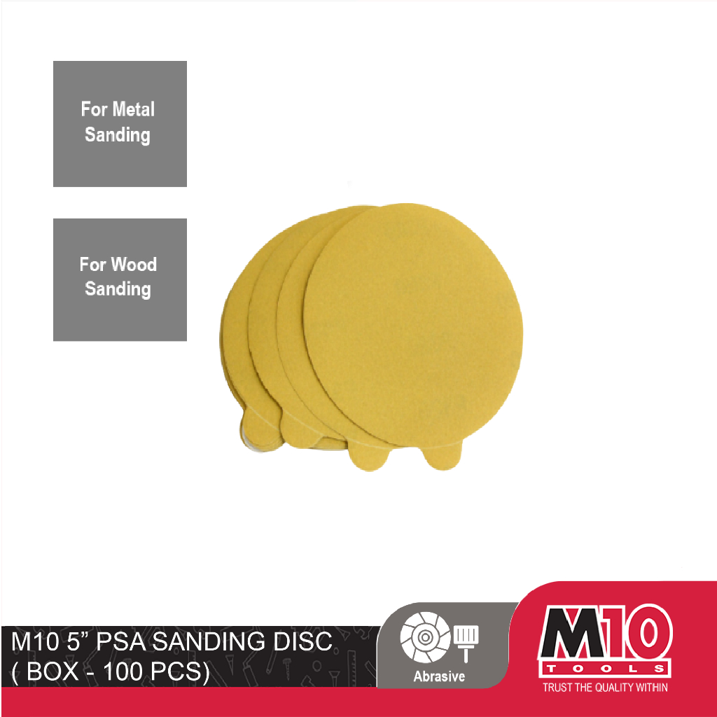 M10 5" PSA Sanding Disc For Metal and Wood (100 Pcs/Box) | Shopee Malaysia