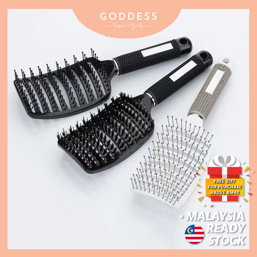 GODDESS Hairstyle big curve ribs comb Curvature comb Massage comb Women ...