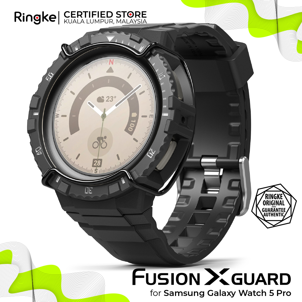 RINGKE® FUSION X GUARD [WireBand + Case] Samsung Galaxy Watch 5 Pro ...