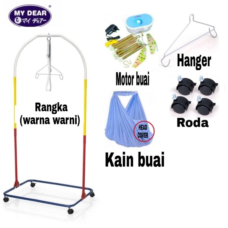 Besi Buaian Baby Dengan Moto/Rangka Buaian Baby/Besi Buai Bayi My Dear ...