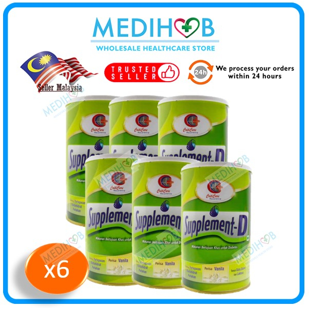 6 TINS Supplement D Vanilla Formula for Diabetic / Diabetes Susu ...