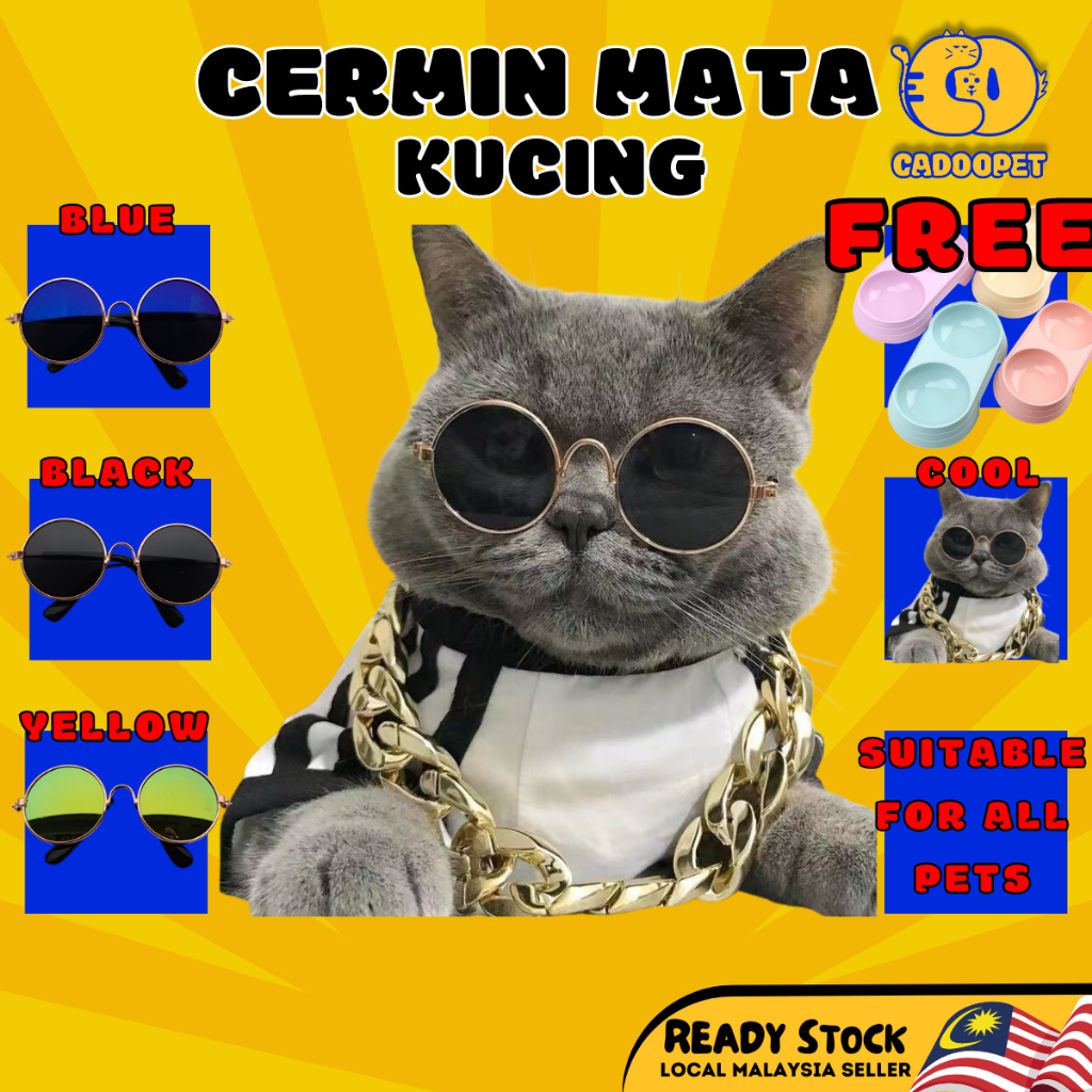 CERMIN MATA KUCING CUTE COMEL HANDSOME SPEC MATA KUCING HANDSOME PET ...