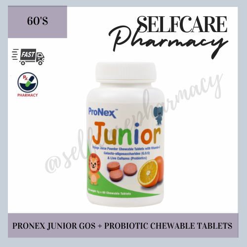 (60'S) PRONEX JUNIOR G.O.S & PROBIOTICS CHEWABLE TABLETS 60'S | Shopee ...