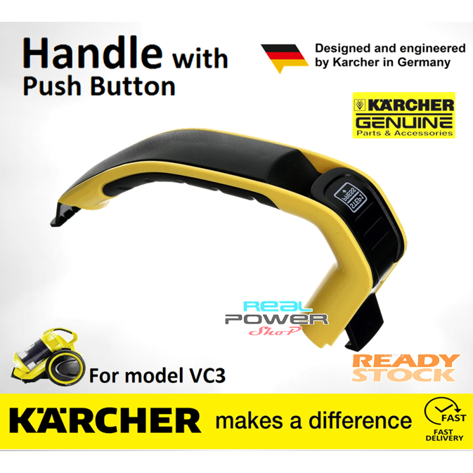 Karcher Handle With Push Button for Model VC3 series [ Ready Stock ...