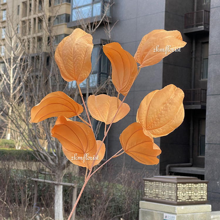 (9 LEAVES) REDBUD LEAVES Artificial Plant Leaves Green Leaf Daun Hiasan ...