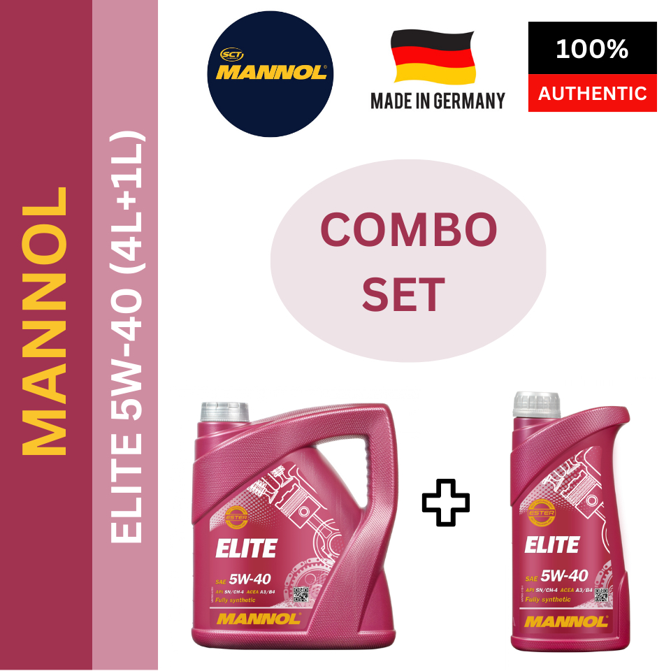 MN7903 MANNOL ELITE 5w40 Fully Synthetic Engine Oil 4L+1L = 1 SET 5L ...