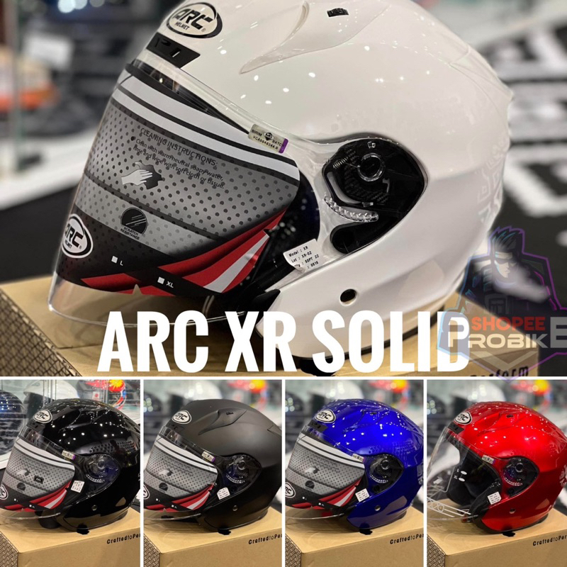 ARC helmet XR Plain Color Open Face Helmet 2022 💯 ORIGINAL | Shopee ...