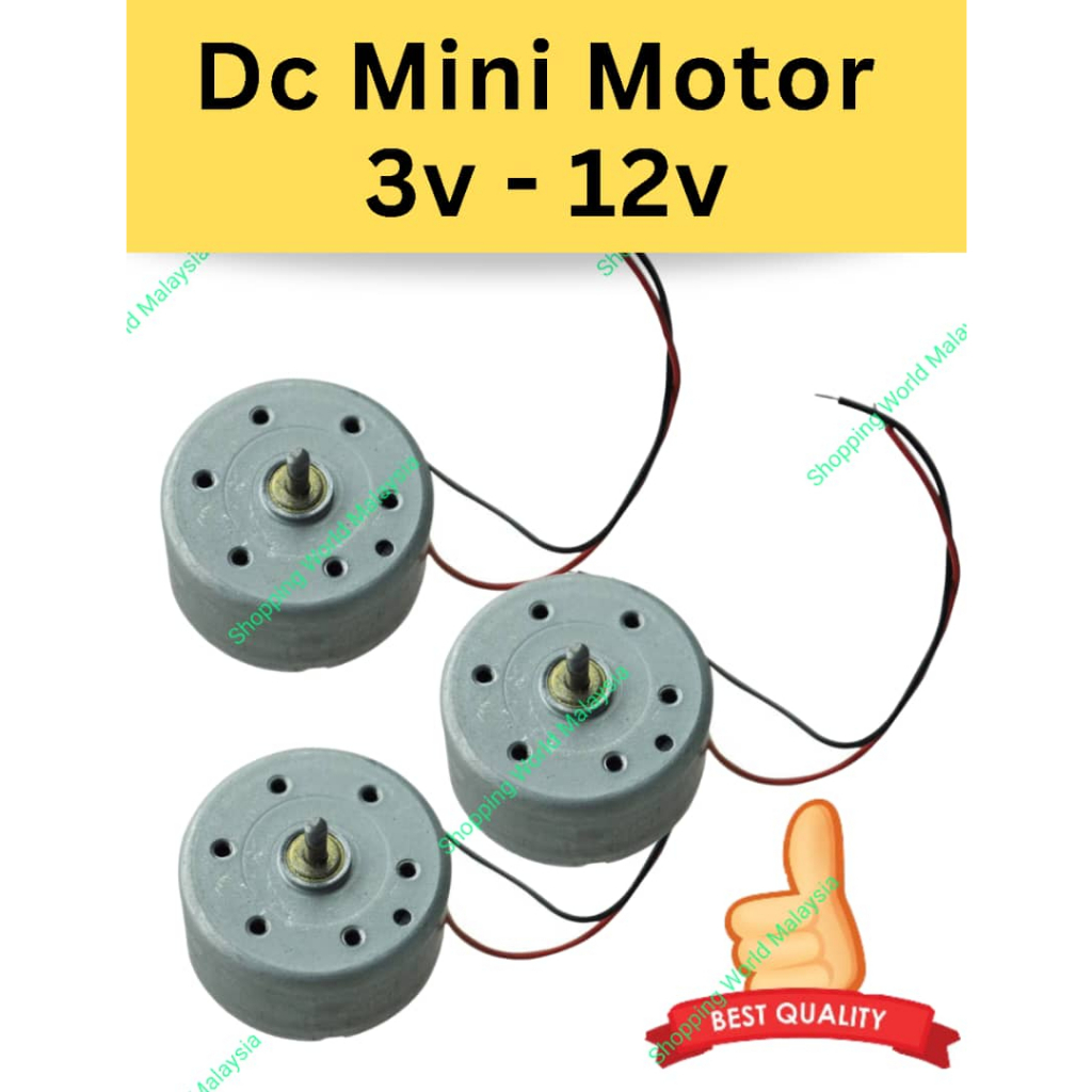 3v ~ 12v DC mini motor for toys/ small school project with cable ...