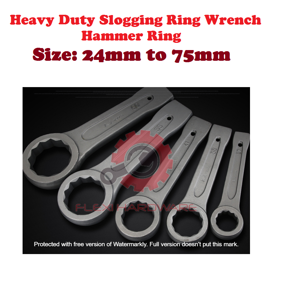 Premium Quality Heavy Duty Slogging Ring Wrench Hammer Ring (24mm to ...