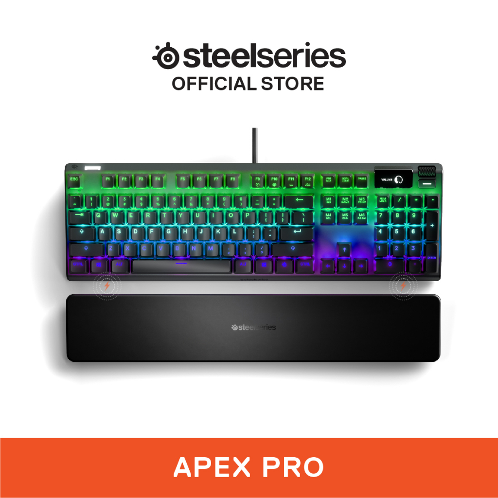 SteelSeries Apex Pro RGB Omnipoint Mechanical Gaming Keyboard Wired USB ...