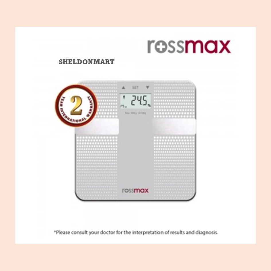 ROSSMAX WB101 GLASS PERSONAL SCALE {2 YEARS WARRANTY} | Shopee Malaysia