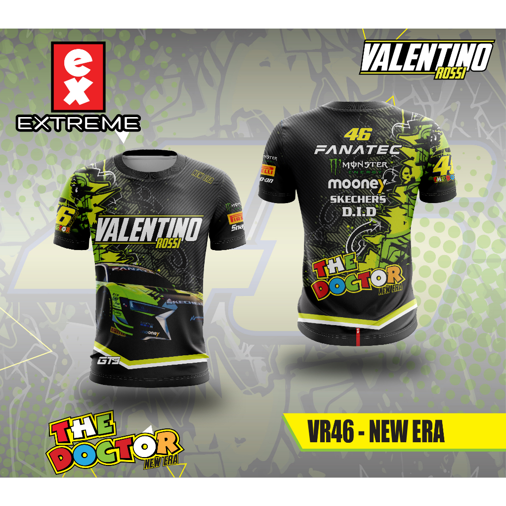 Valentino Rossi VR46 New Era Design Sublimation Jersey | Shopee Malaysia